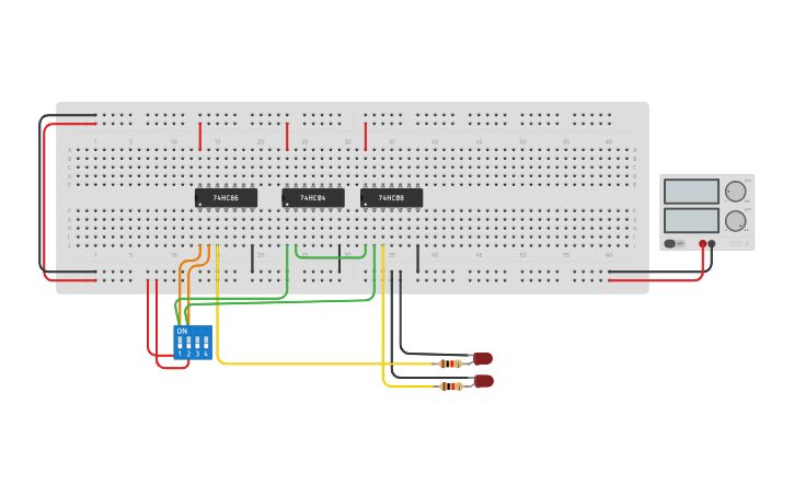 Circuit design Half Subtractor Schematic Diagram - Alulod, Christian M ...