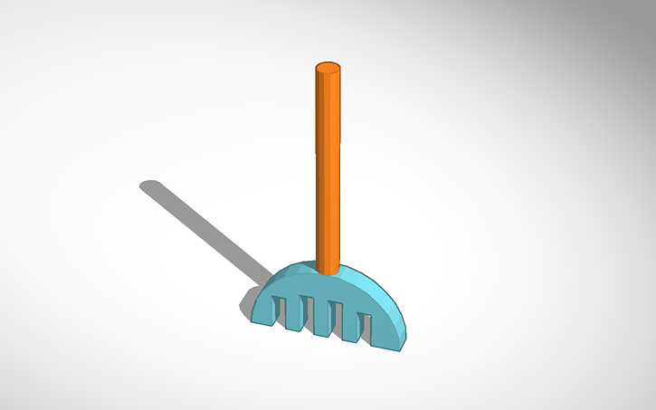 3D design broom | Tinkercad