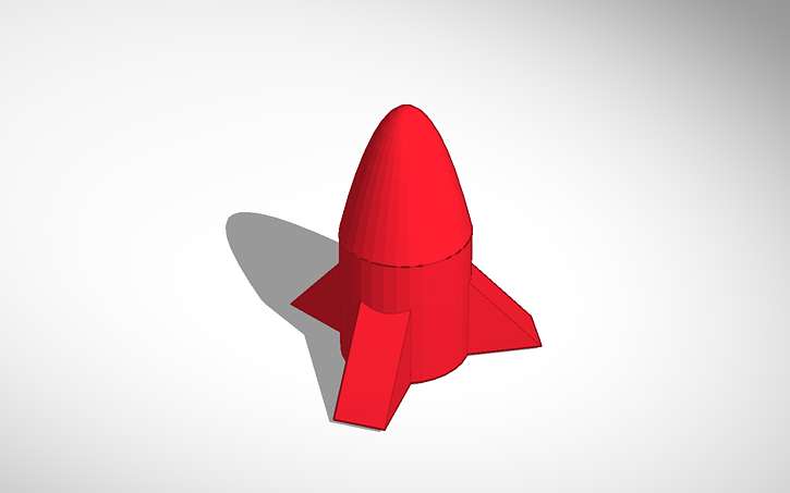 3D design Model Rocket - Tinkercad