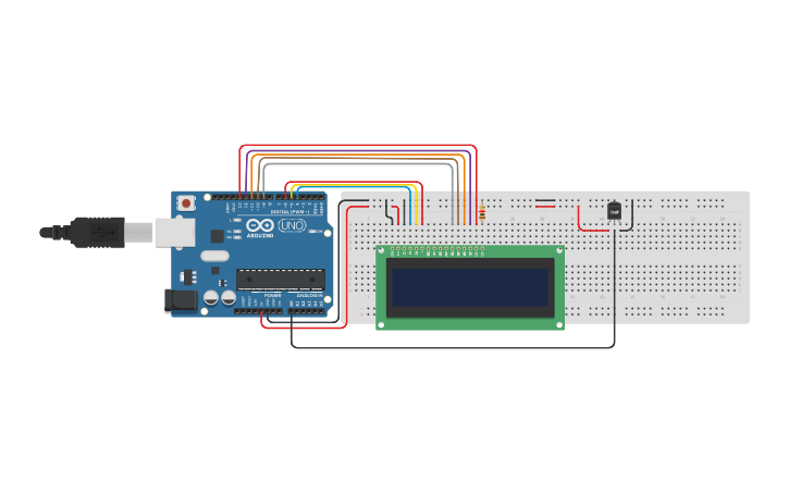 Circuit design Termometre - Tinkercad