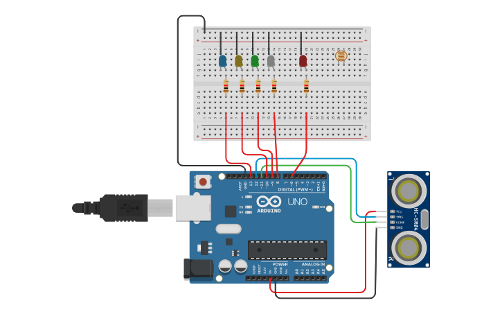 Circuit design Arduino Assignment 3 - Tinkercad