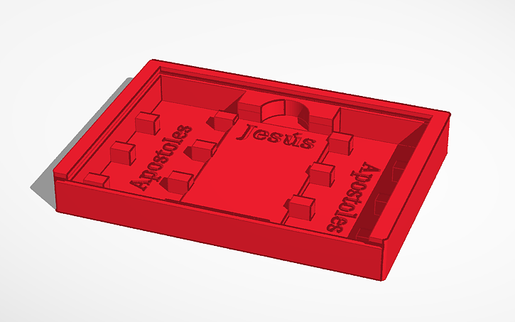 3D design Caja Jesus Apostoles Ierusalem | Tinkercad