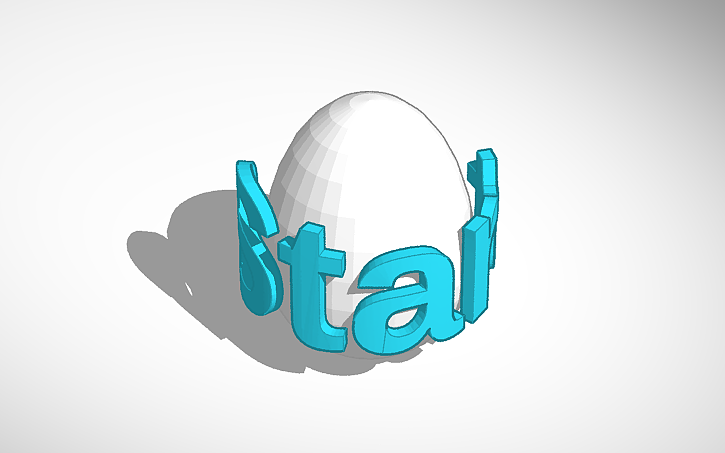 3D design EGG | Tinkercad