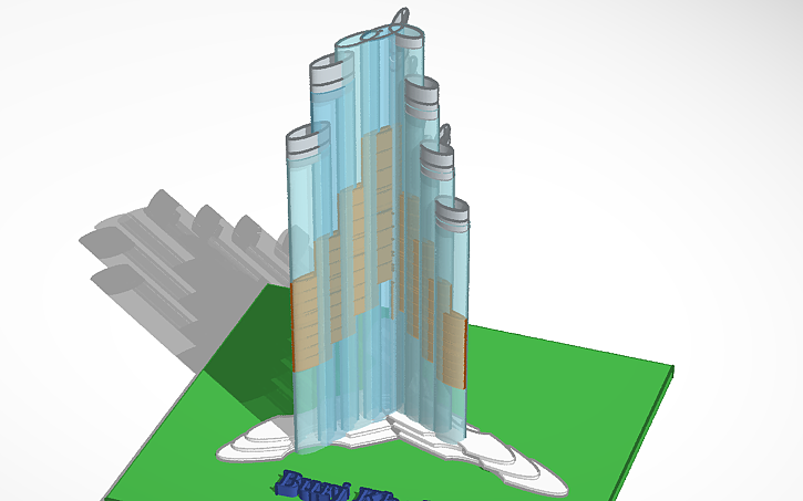 3D design Burj Khalifa - Tinkercad