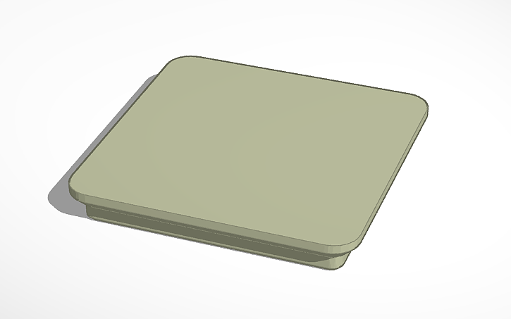 3D design Gridfinity Blank Base - Tinkercad