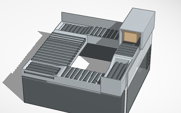 3D design Amazon package factory loop - Tinkercad