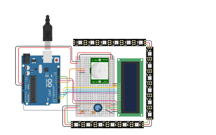 Circuit design Night Light JD P5 - Tinkercad