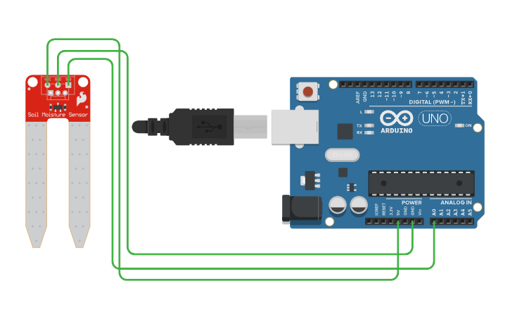 Circuit design opcional corazon, Py R - Tinkercad