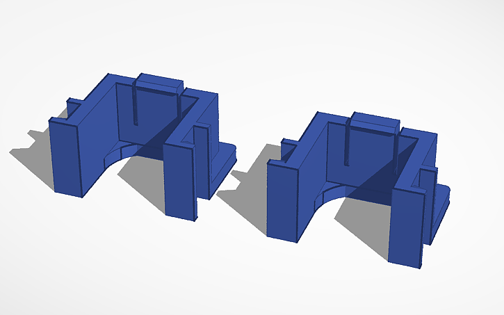 3D design BEAPER Bot Motor Mount Clips - Tinkercad
