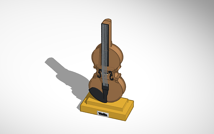 3D design Violin - Tinkercad