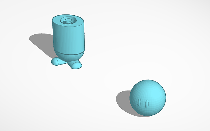 3D design bobble head - Tinkercad