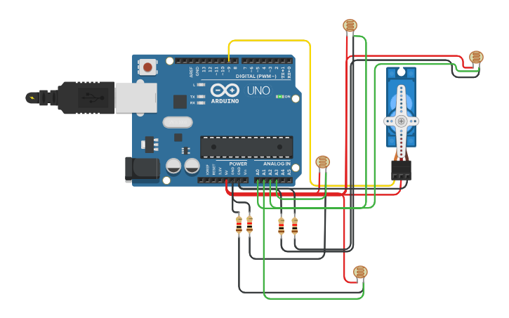 Circuit design практична 5 - Tinkercad
