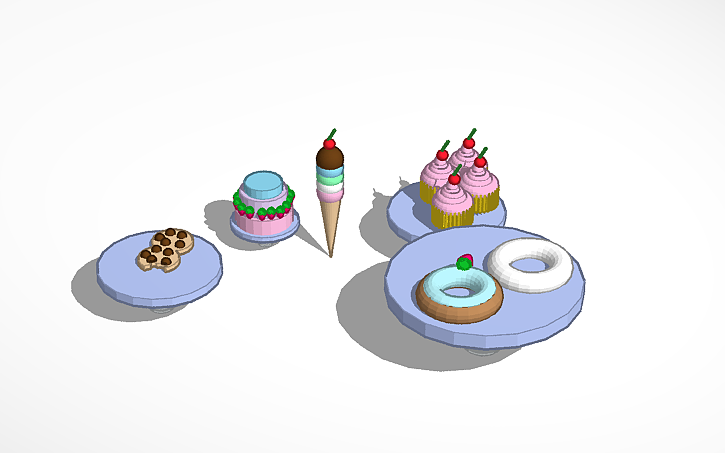 3D design Desserts - Tinkercad