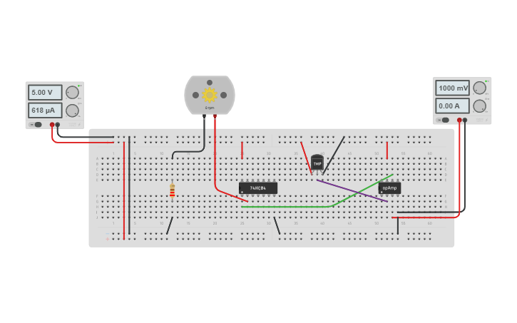 Circuit design Automatic Fan Controller - Tinkercad