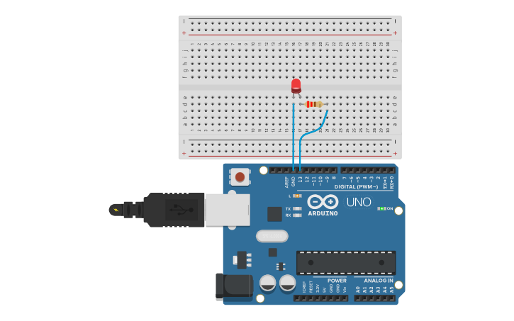 Circuit design 22_Blink Without Delay - Tinkercad Circuit design 22_Blink Without Delay - Tinkercad