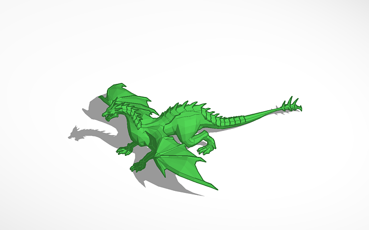 3D design dragon - Tinkercad