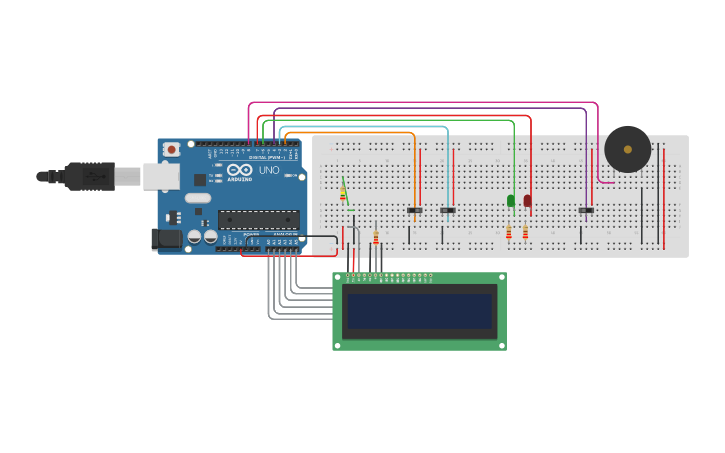 Circuit design Buzzer with timer - Tinkercad