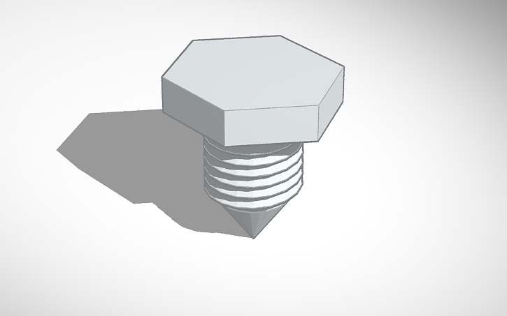 3D design Screw - Tinkercad