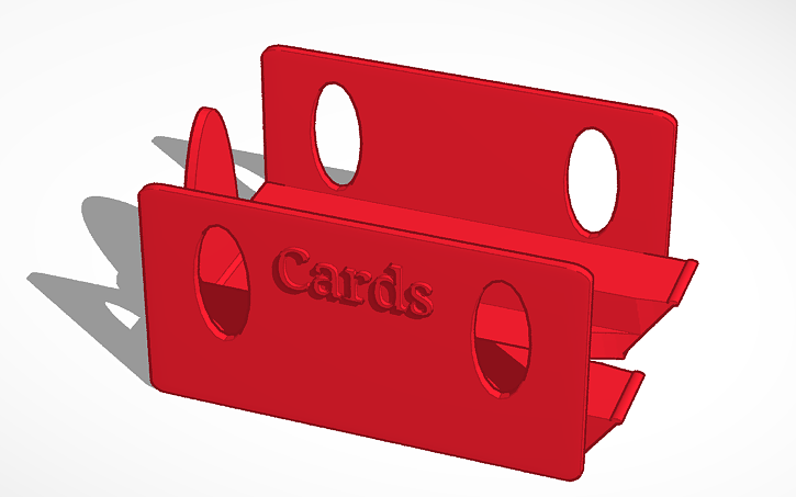 3D design Card's Holder | Tinkercad
