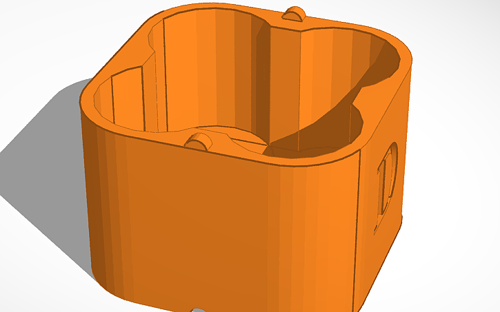 3D design 4 D-Cell Stackable Container | Tinkercad
