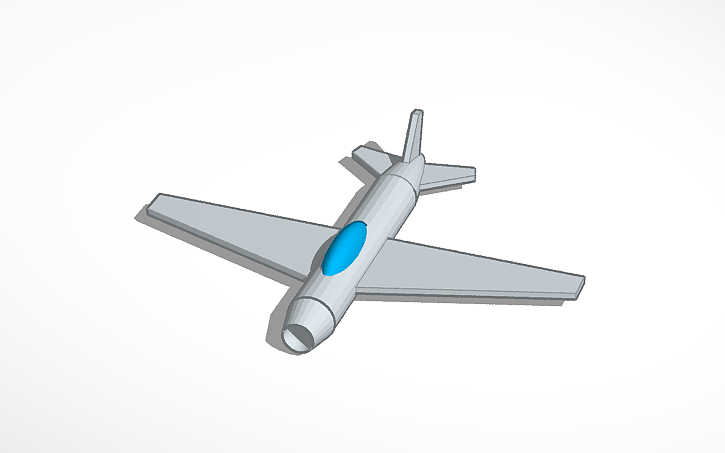 3D design Model Airplane - Tinkercad