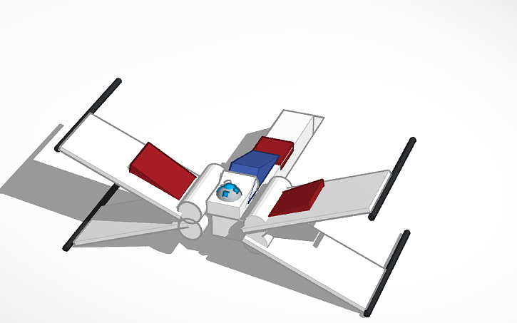 3D design X Wing - Tinkercad