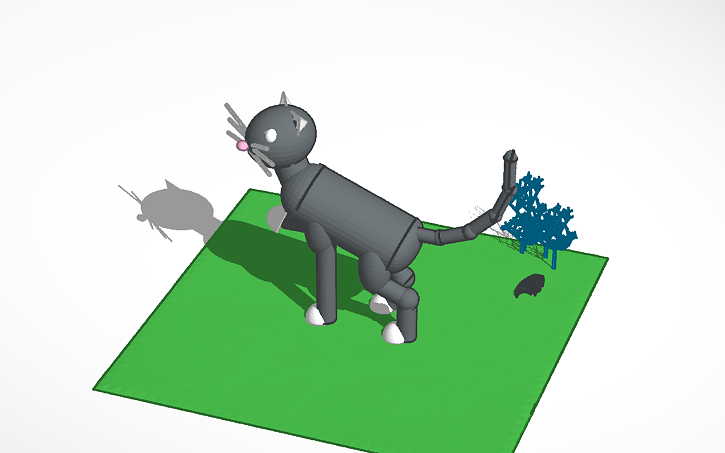 3D design cat - Tinkercad