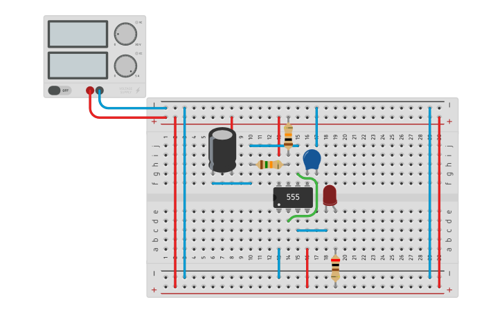 Circuit Design 555 Timer Clock Tinkercad