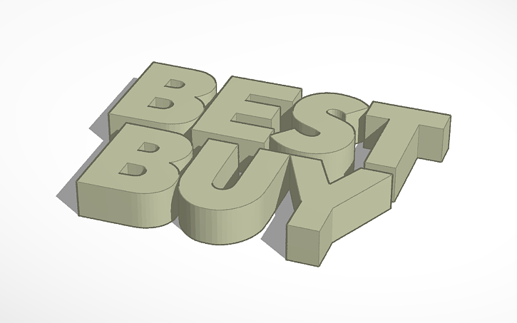 3D design New Best Buy Logo - Tinkercad