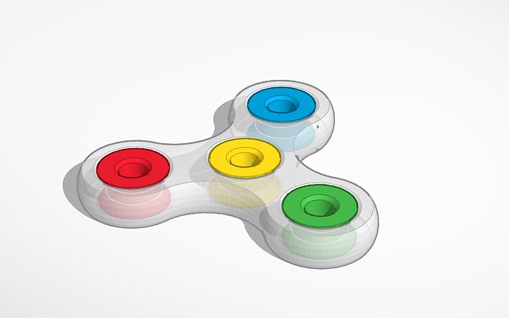 3D design Fidget Spinner (Sloppy) - PIP - Tinkercad