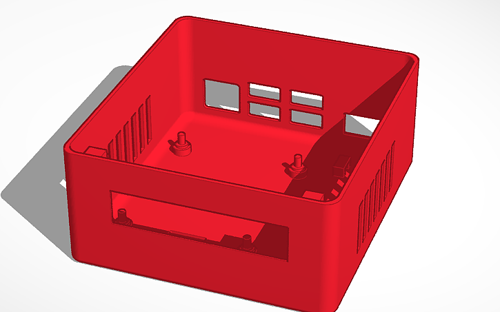 3d Design Raspberry Pi 4 With Lcd 16x2 Case Tinkercad