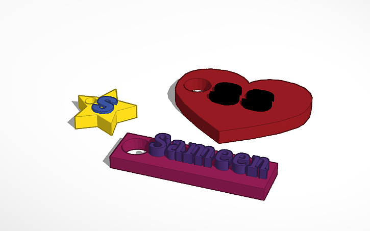 3D design Keychain | Tinkercad