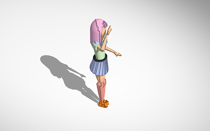 3D design Copy of To kawaii girl, .D, - Tinkercad