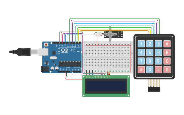 Circuit Design A Locker With 4 Digit Password Tinkercad