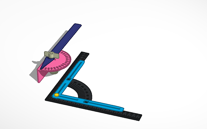 3D design Angle Ruler TEST | Tinkercad