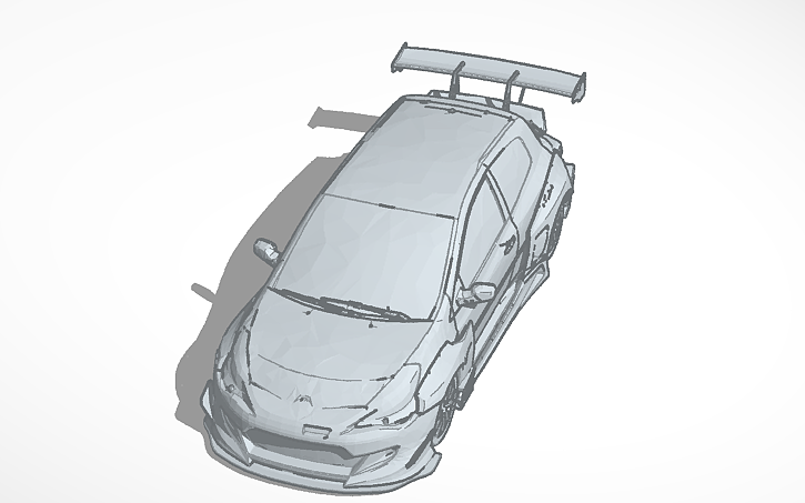 3D design Subaru Clio - Tinkercad