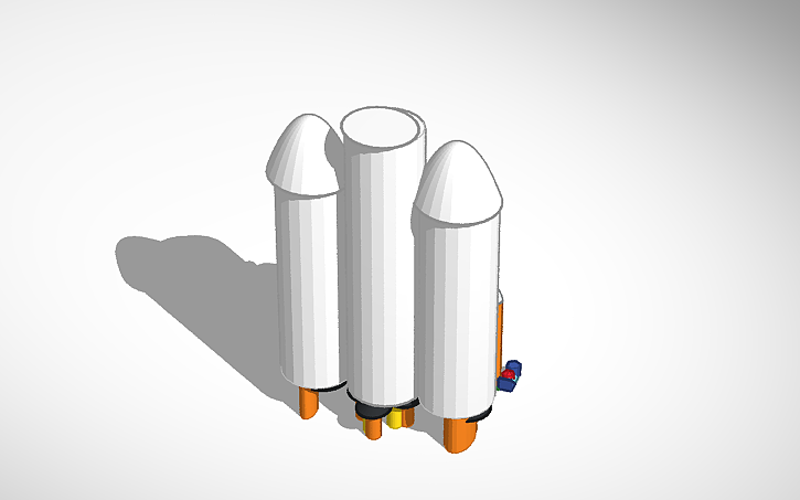 3D design Falcon Heavy | Tinkercad