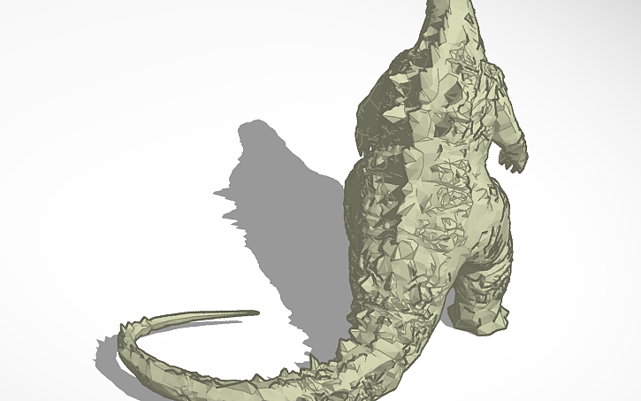 3D design Godzilla - Tinkercad
