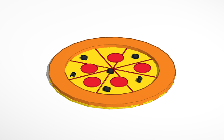 3D design pizza | Tinkercad
