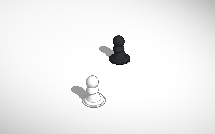 3D design Chess Pawn | Tinkercad