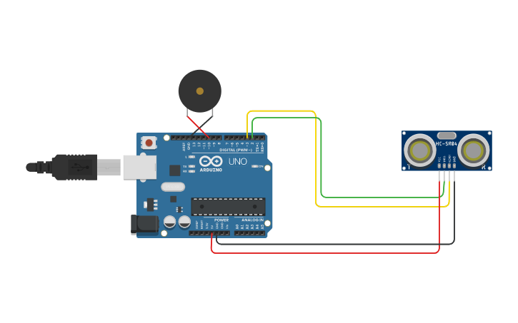 Circuit design DOOR BUZZER - Tinkercad