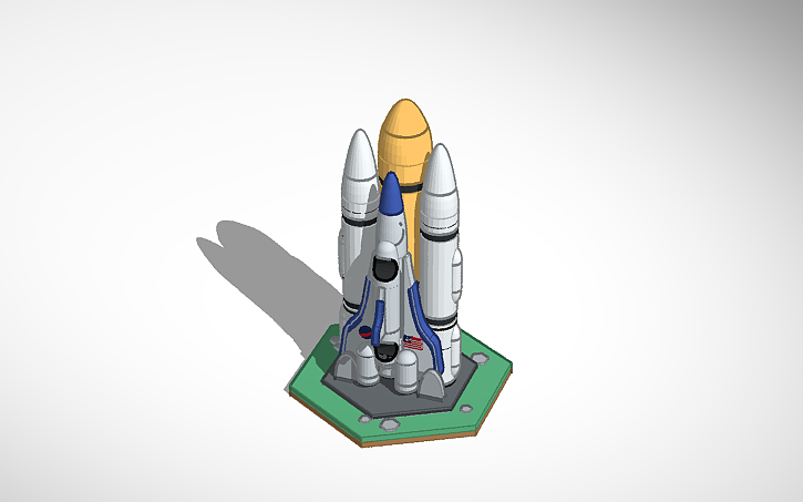 3D design Space Rocket - Tinkercad