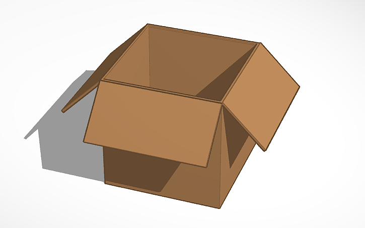 3D design Karton Kutu - Tinkercad