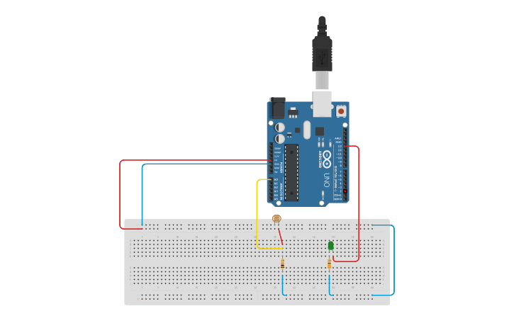 Circuit design CdS | Tinkercad