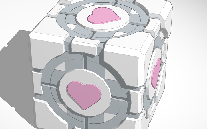 3d Design Companion Cube Tinkercad
