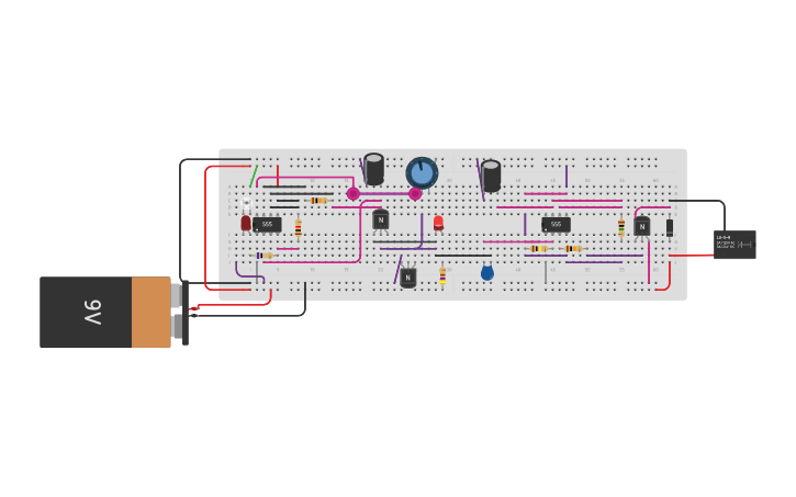 Circuit design detector proximedad infrarrojo - Tinkercad
