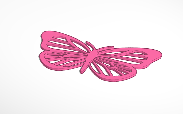 3D design Butterfly - Tinkercad