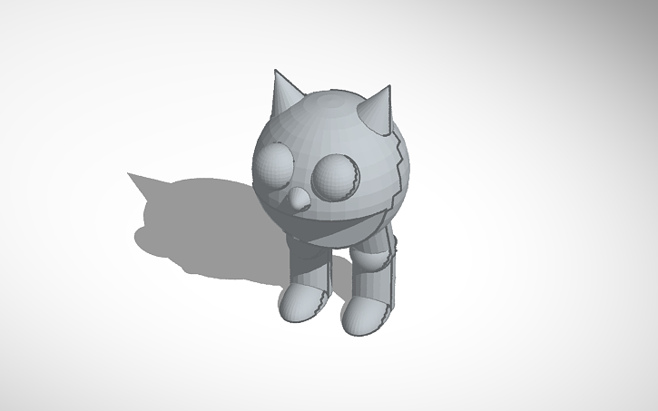 3D design Biped cat - Tinkercad