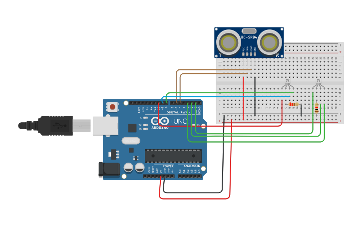 Circuit design SENSOR CON RGB | Tinkercad