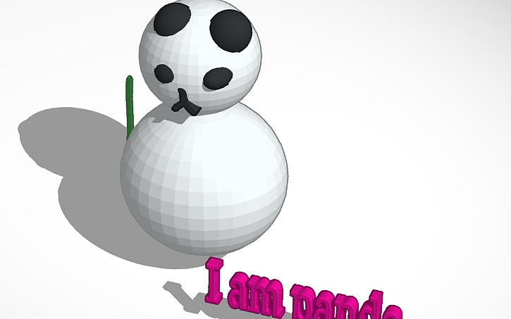3D design Panda | Tinkercad